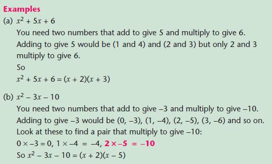 Factorising | gcse-revision, maths, number-and-algebra, algebra ...